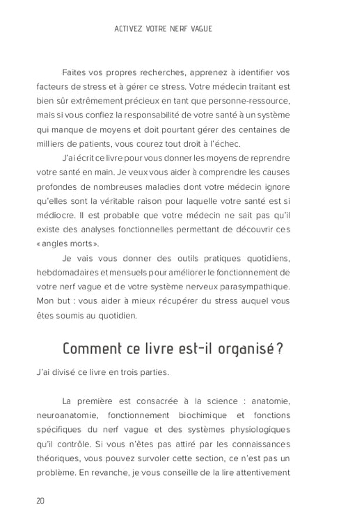 Livre Activez votre nerf vague Navaz Habib David O'Hare | Thierry Souccar Éditions